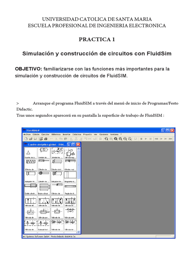 Practica 01 Fluidsim Neumatica Descargar Gratis Pdf Point And