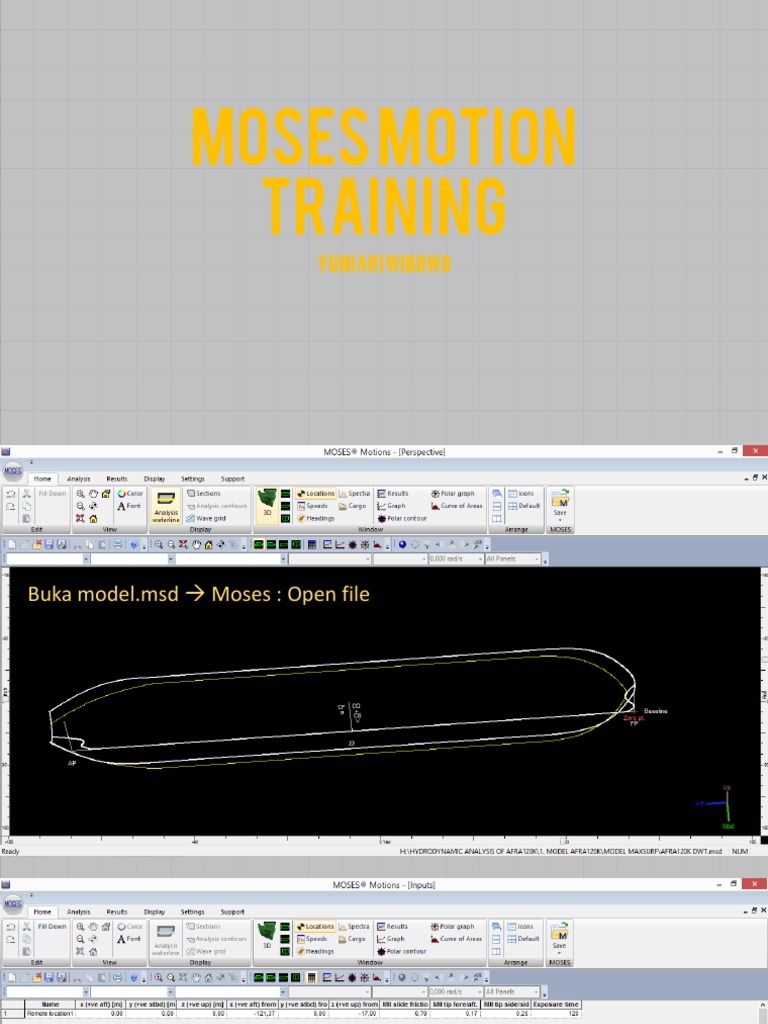 Bentley Moses Motion Training (Hydrodynamic Analysis) | PDF