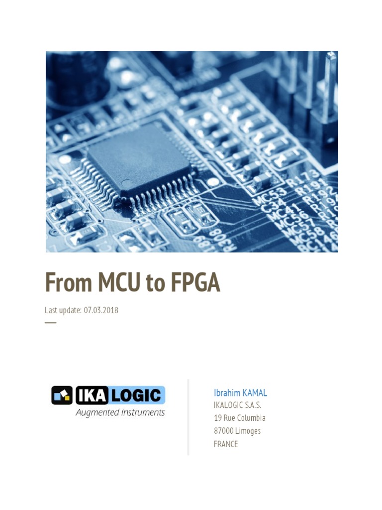 From Mcu To Fpga Last Update 07032018 Pdf Field Programmable Gate Array Vhdl