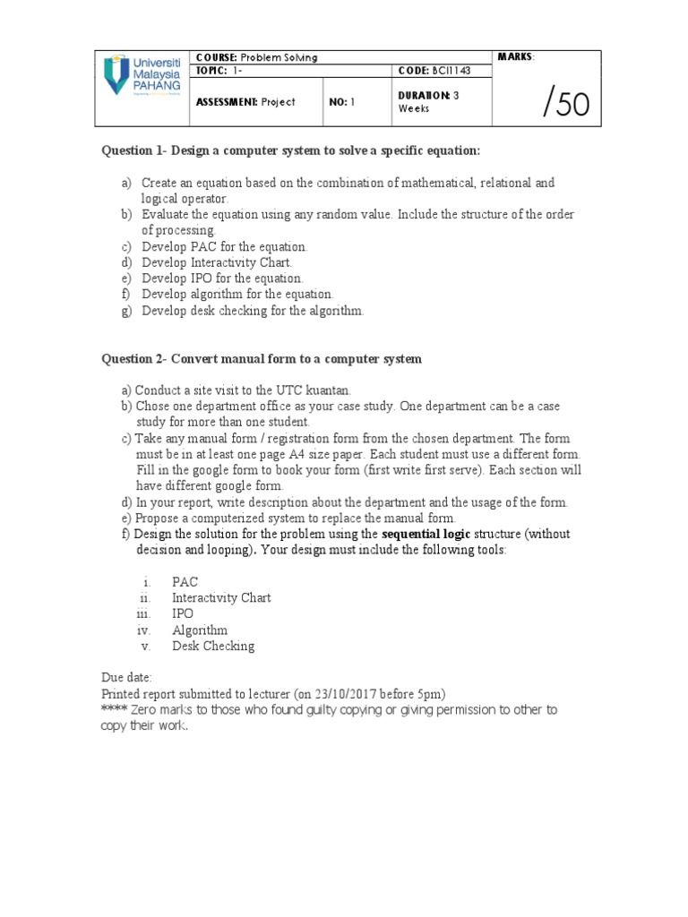 Assignmentquestion (Sem120172018) | PDF | Algorithms | Equations