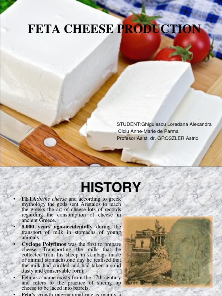 Feta Cheese Production Process Overview | PDF | Cheese | Dairy Products