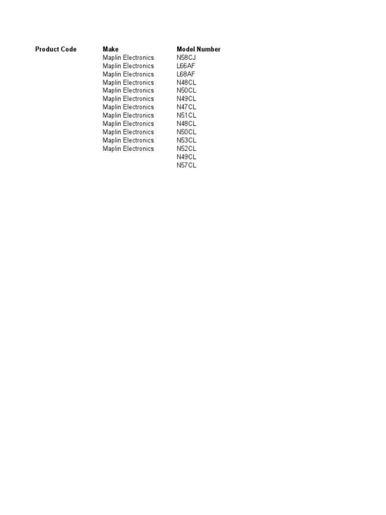 Maplin Electronics Alarm Systems List | PDF