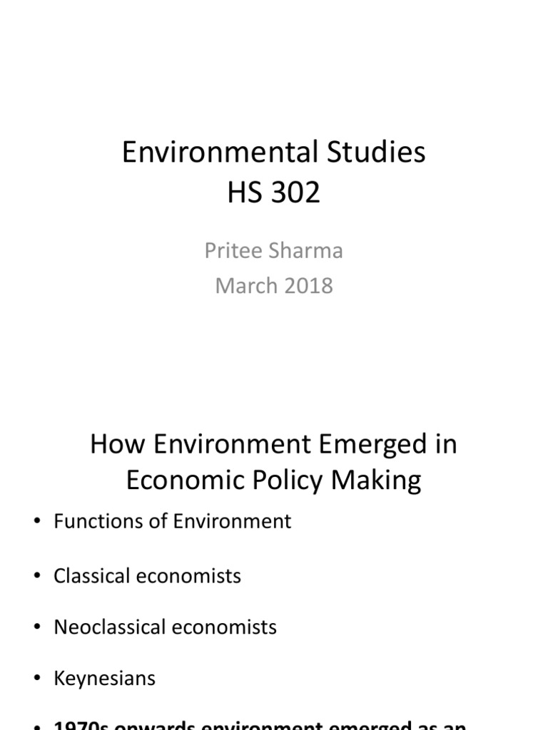Environmental Impact on Economic Policies | PDF | Pareto Efficiency ...