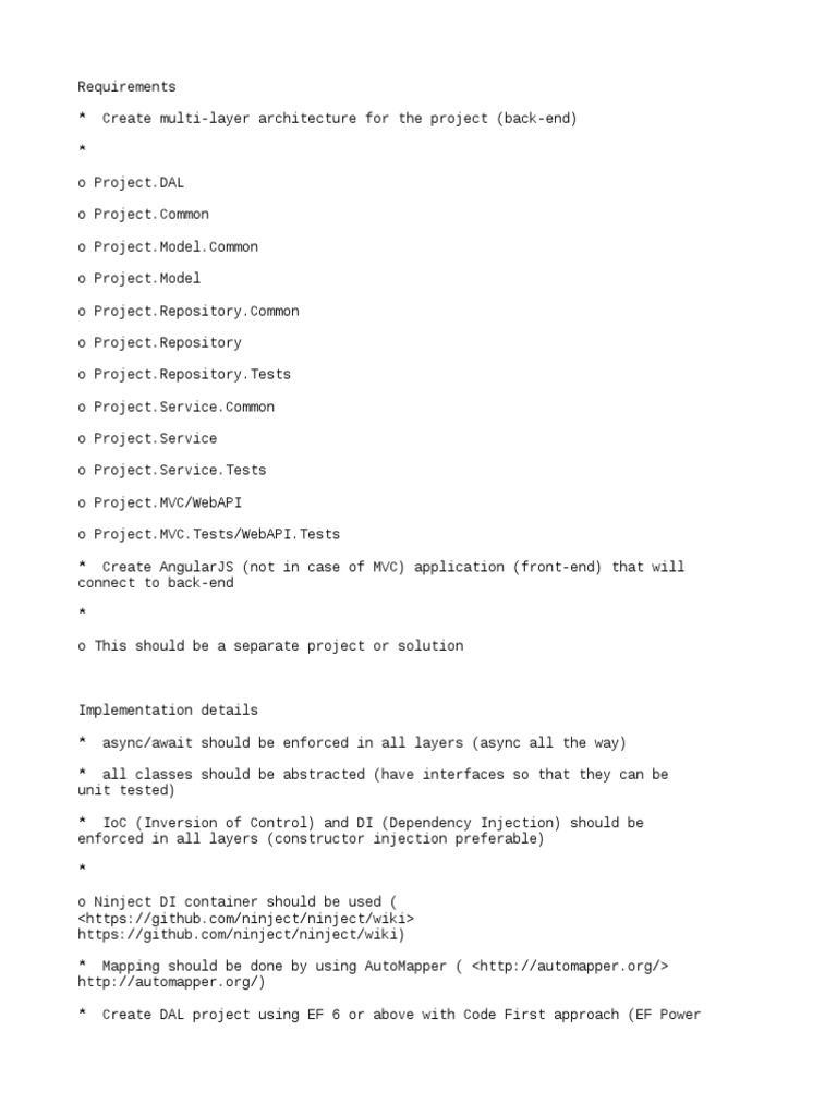 Multi-Layer Architecture and Implementation Guidelines for an AngularJS and ASP.NET Web API ...
