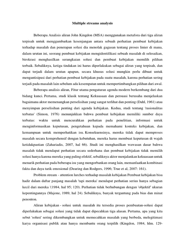 Multiple Stream Kingdon | PDF