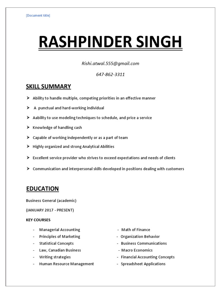 New Resume Rishi | PDF