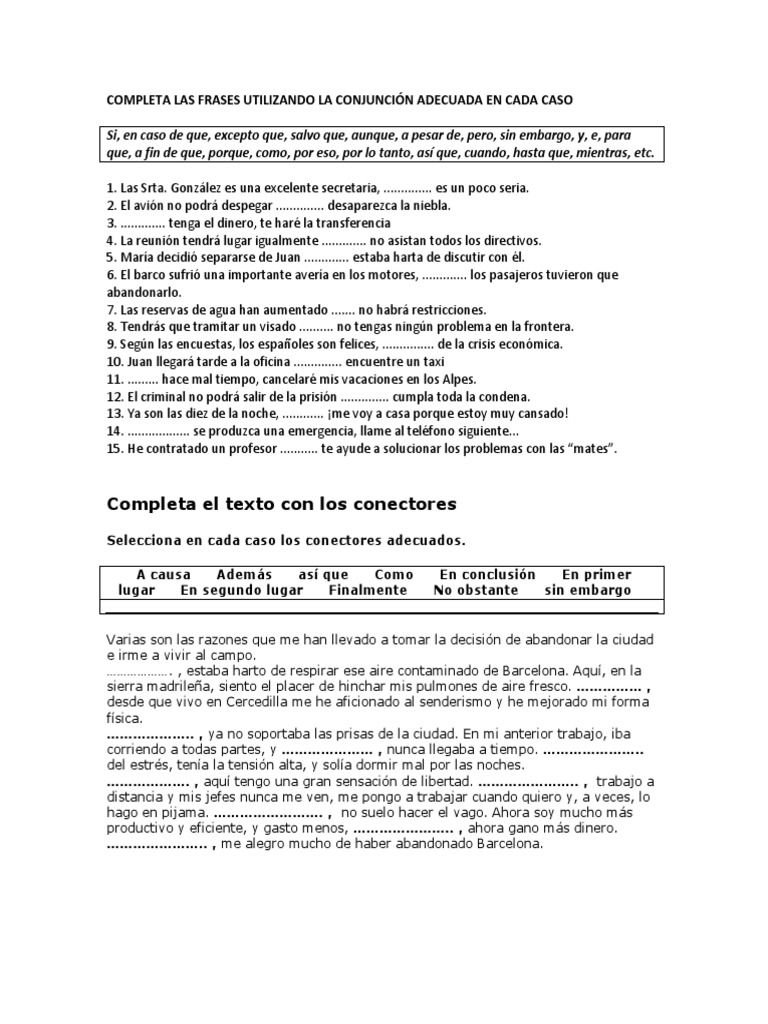 Ejercicios de Conectores Logicos | PDF