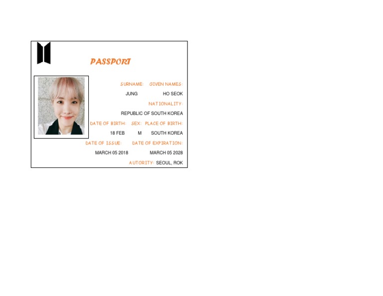 Passport: Surname: Given Names | PDF