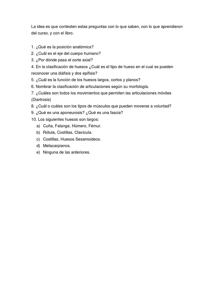 Actividades Anatomíayannibelli | PDF | Estudios de idiomas extranjeros ...