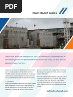 Diaphragm Wall Construction Overview | PDF | Civil Engineering ...