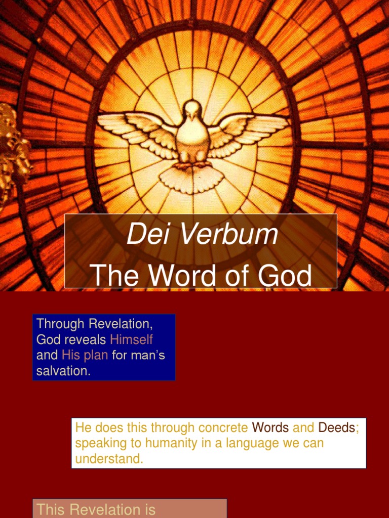 Dei Verbum | PDF | Revelation | God In Christianity