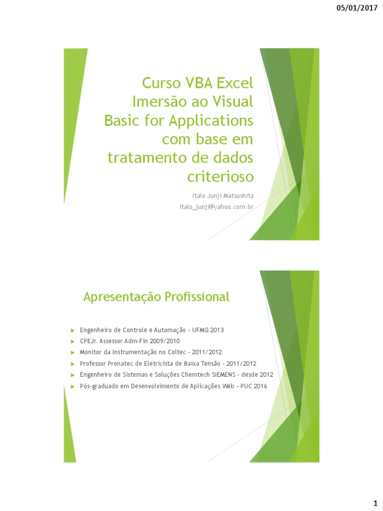 Curso Vba Excel Básico Pdf Pdf Macro Ciência Da Computação Visual Basic For