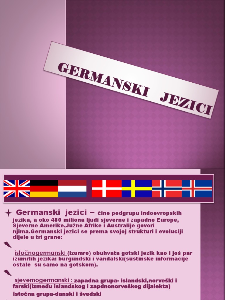 Germanski Jezici | PDF