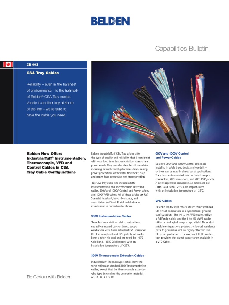 Variable Frequency Drive VFD Cable Solutions Brochure VFD Brochure | PDF | Electrical Conductor ...