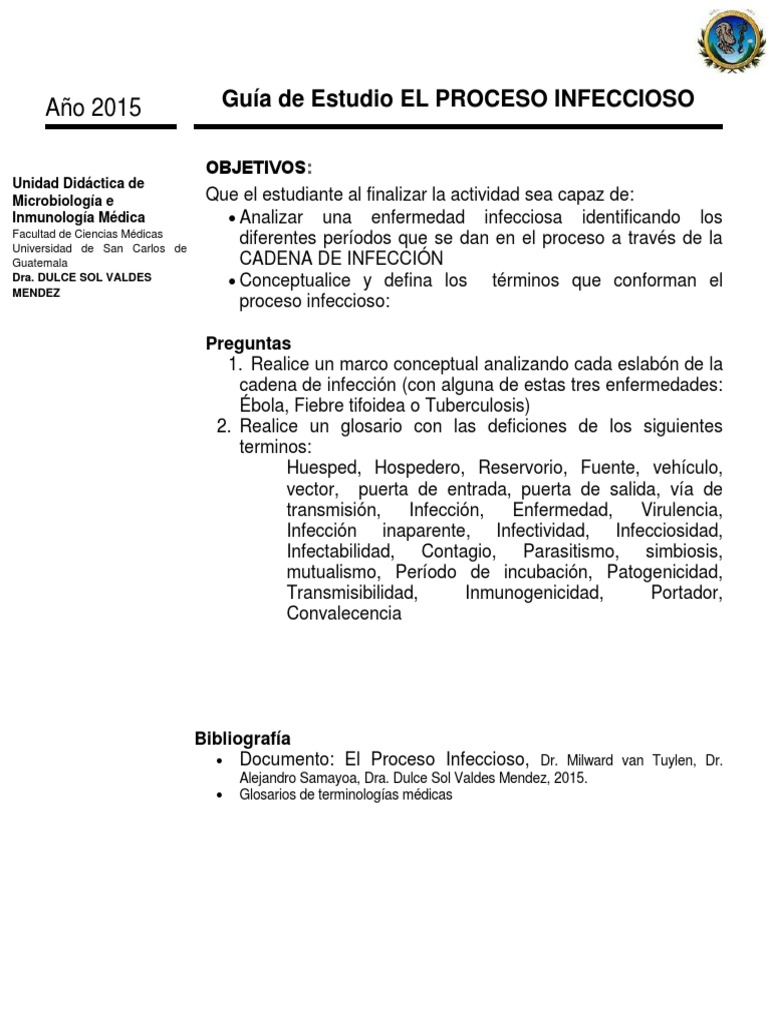 Guía sobre el Proceso Infeccioso | PDF