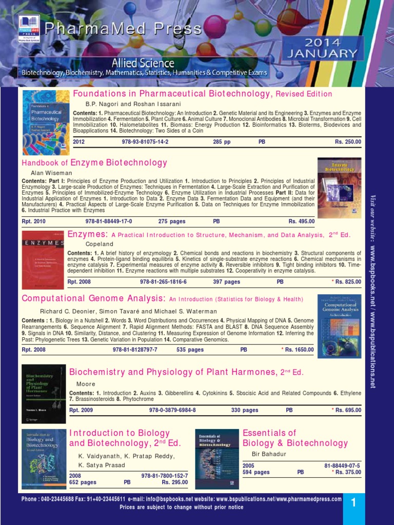 Biotechnology Biochemistry | Download Free PDF | Enzyme | Analysis Of ...