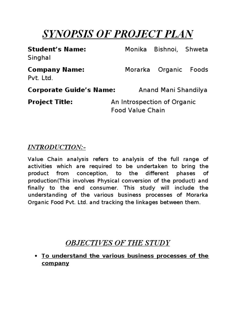 Morarka Organic Foods Value Chain Analysis | PDF | Organic Foods | Foods