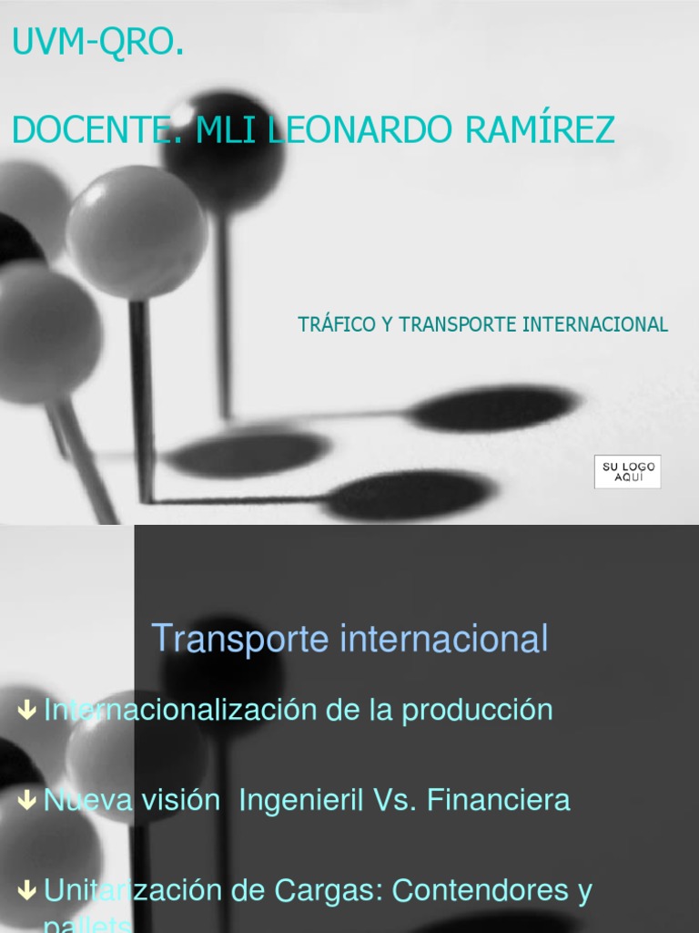 Tráfico Y Transporte Internacional Modalidades Y Gestión Pdf