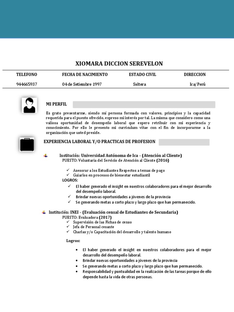 Curriculum Vitae | PDF | Educación Secundaria | Microsoft