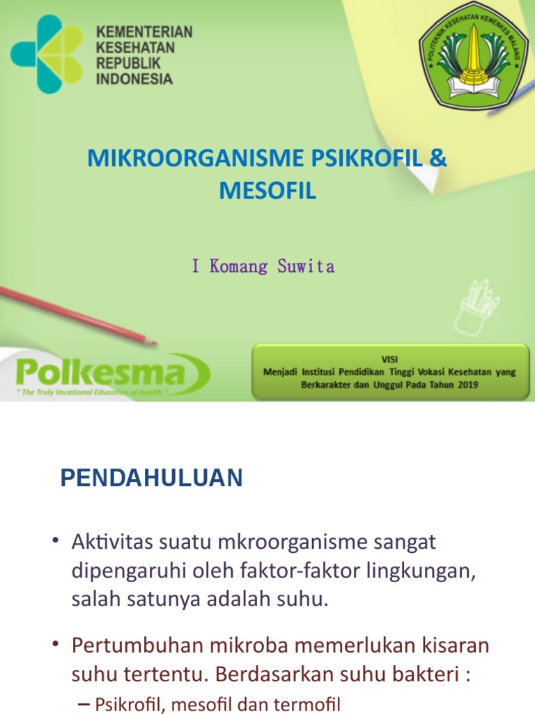 Psikrofil & Mesofil 18 | PDF