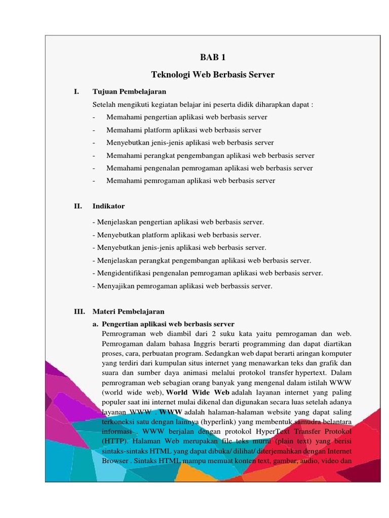 Modul Pemrograman Web | PDF