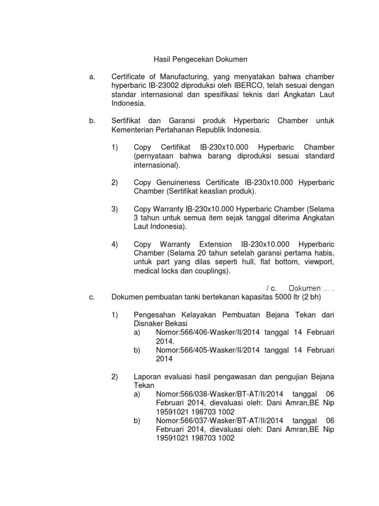 Hasil Pengecekan Dokumen | PDF