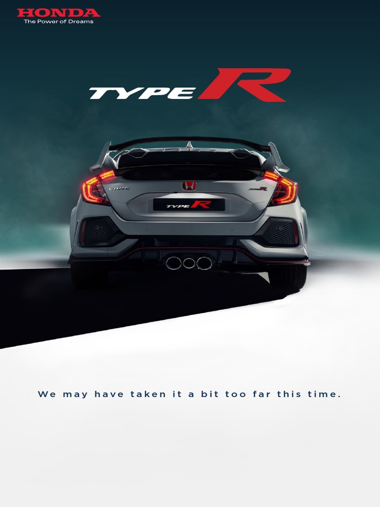 Mobile Honda TypeR E-Brochure | PDF | Transmission (Mechanics ...
