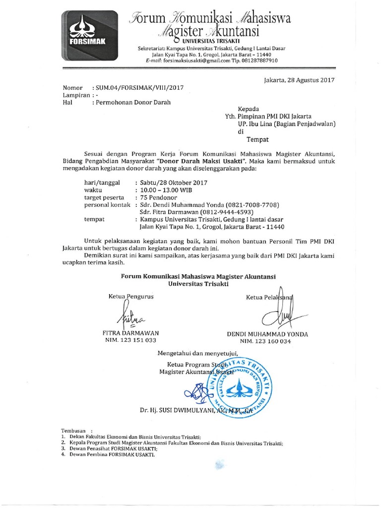 Surat Ke PMI | PDF