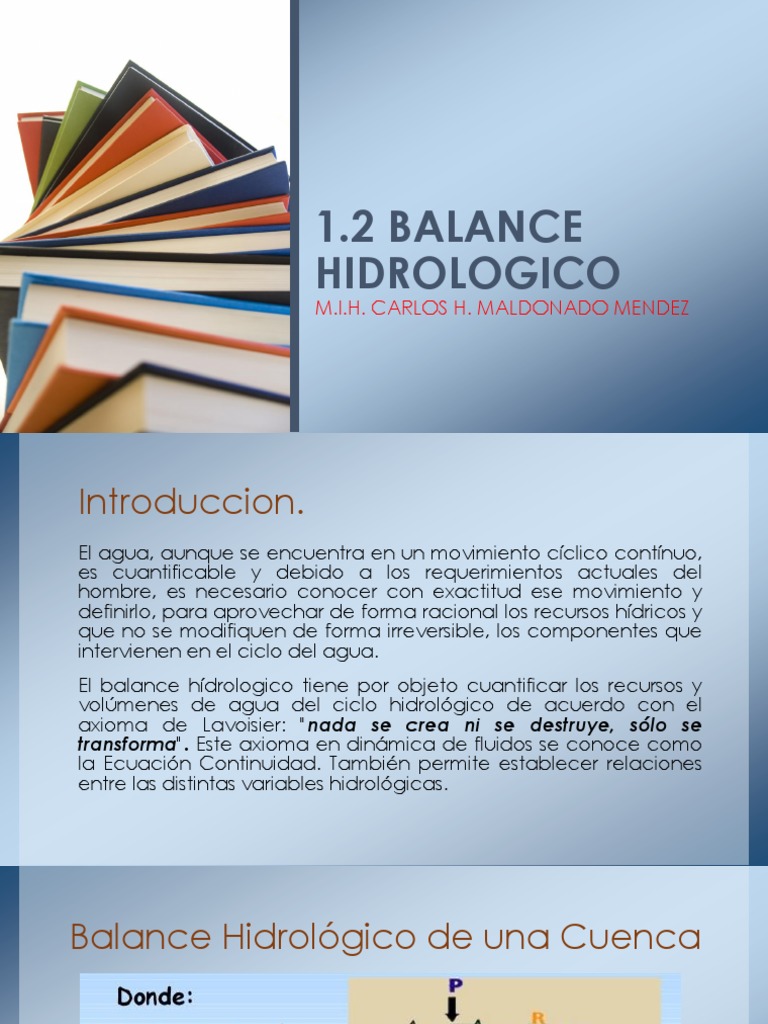 El balance hídrico: una herramienta para cuantificar los recursos y ...