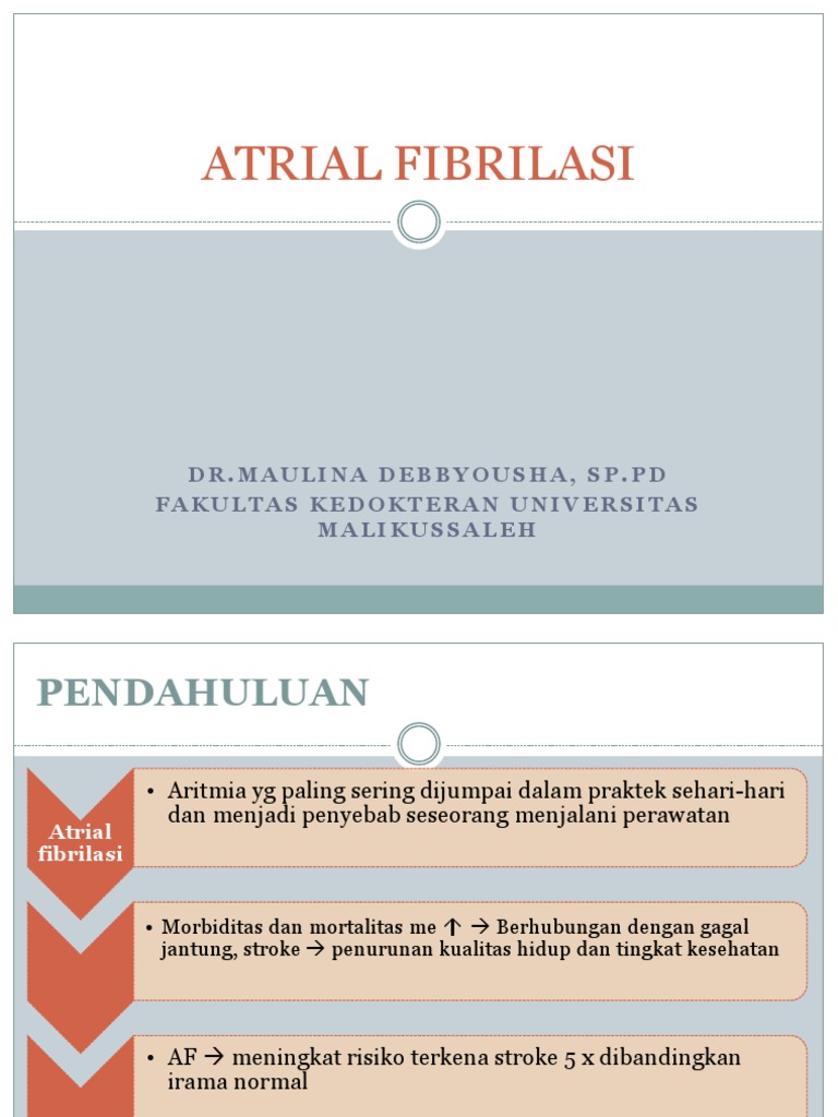 Atrial Fibrilasi PDF | PDF
