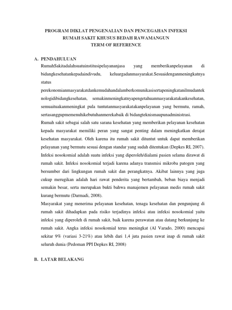 Tor Program Diklat PPI | PDF