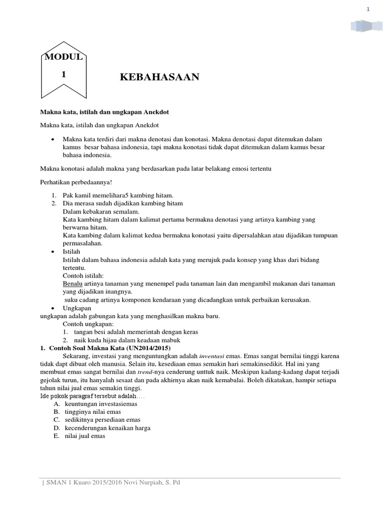 Modul | PDF | Kajian Bahasa Asing