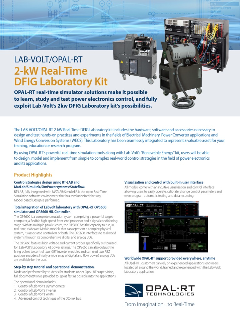 Lab-Volt 2-Kw Data Sheet | PDF | Power Electronics | Simulation