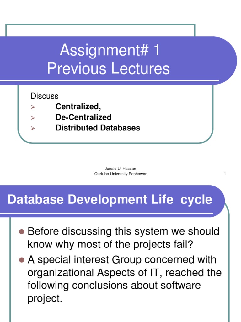 Database Development Life Cycle | PDF | Data Model | Databases