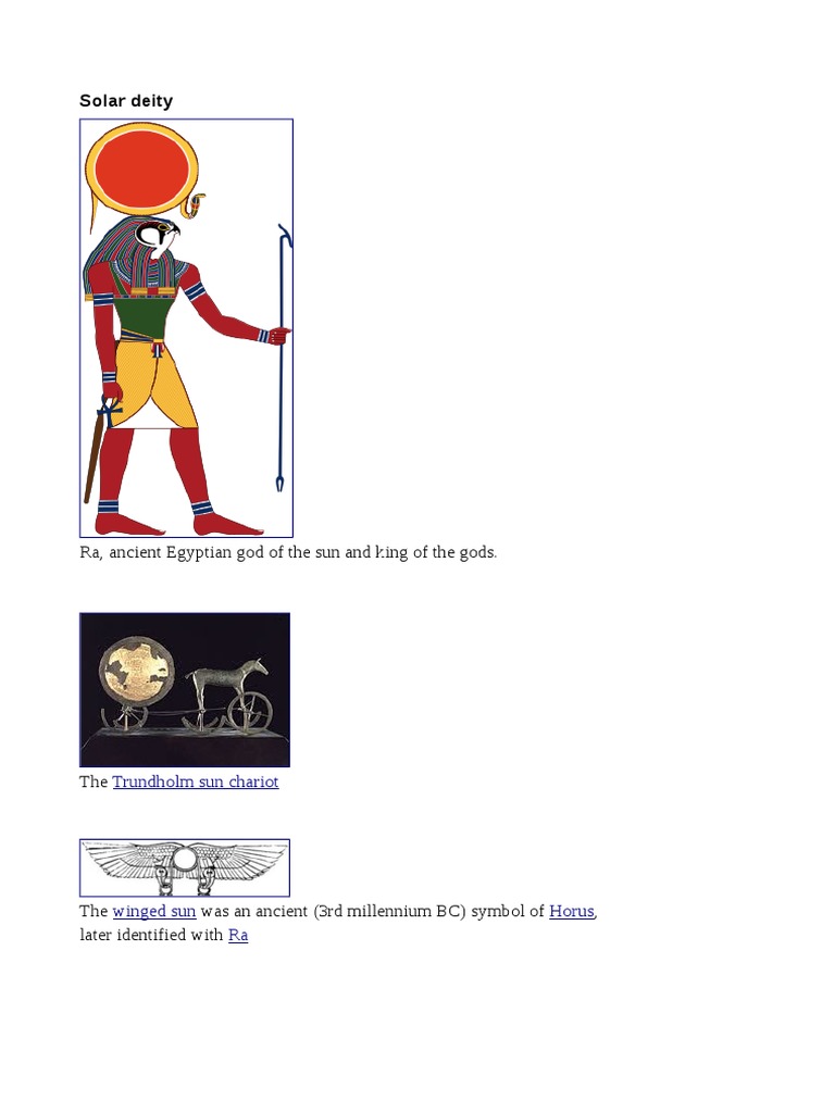Solar Deity and BLACK SUN | Solar Deity | Mythology