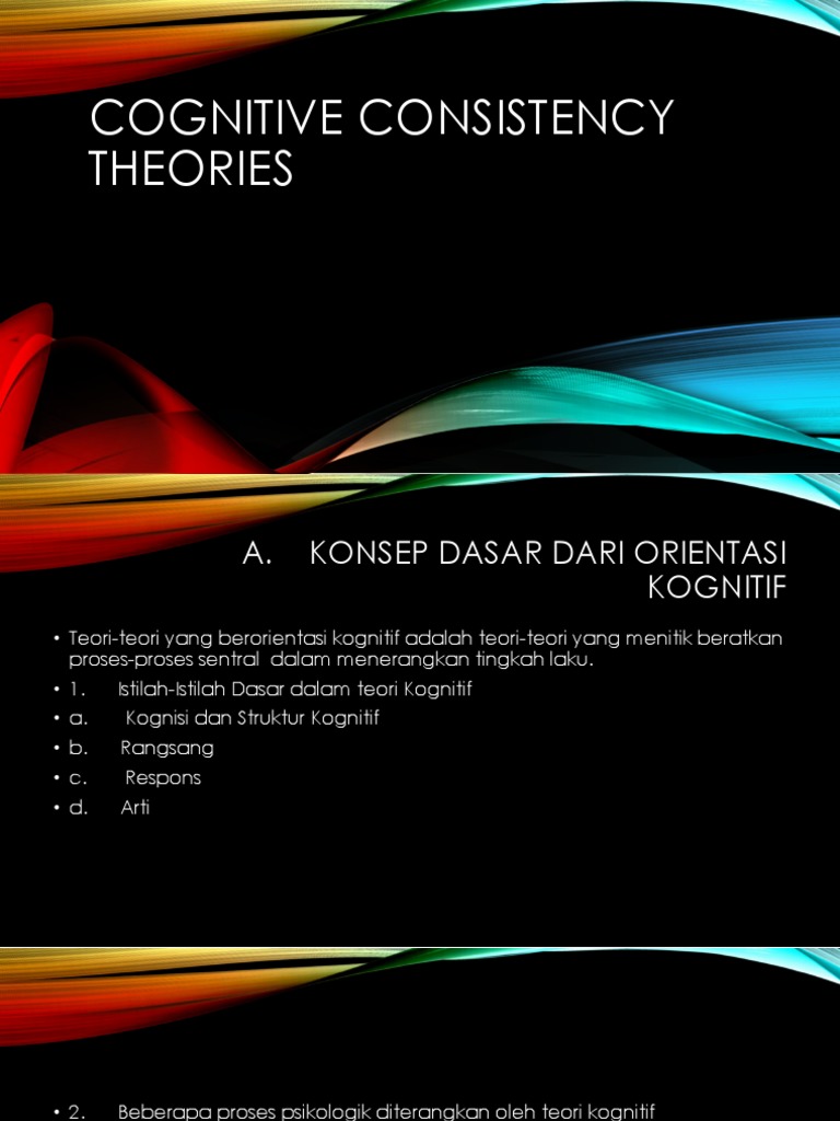 Cognitive Consistency Theories | PDF