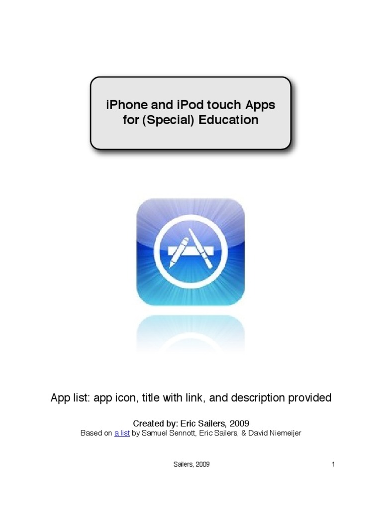 iPhone Apps for Special Education | PDF | I Phone | Books