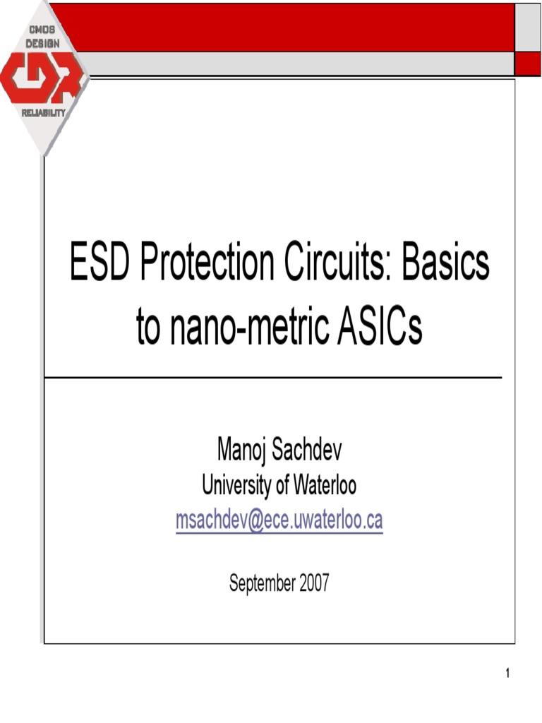 Lecture ESD 40 | PDF | Electrostatic Discharge | Capacitor