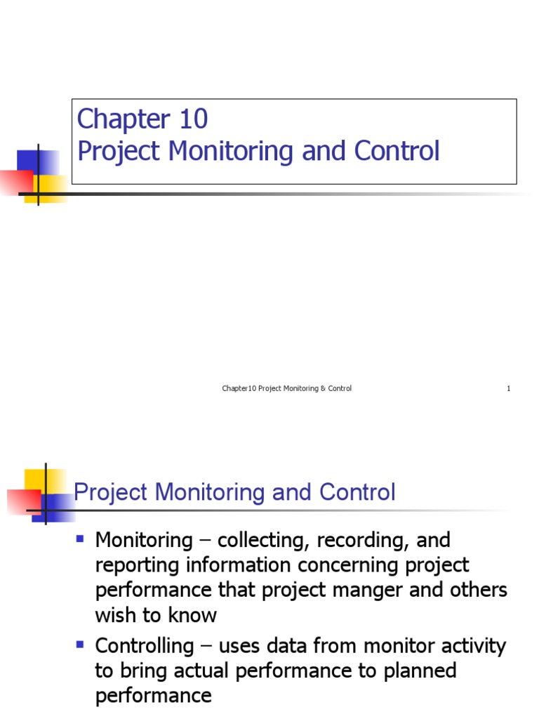 Project Monitoring and Control Techniques | PDF | Business