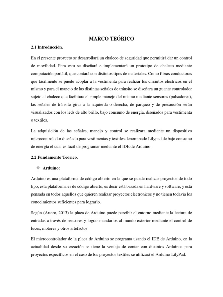Marco Teorico | PDF | Arduino | Informática y tecnología de la información
