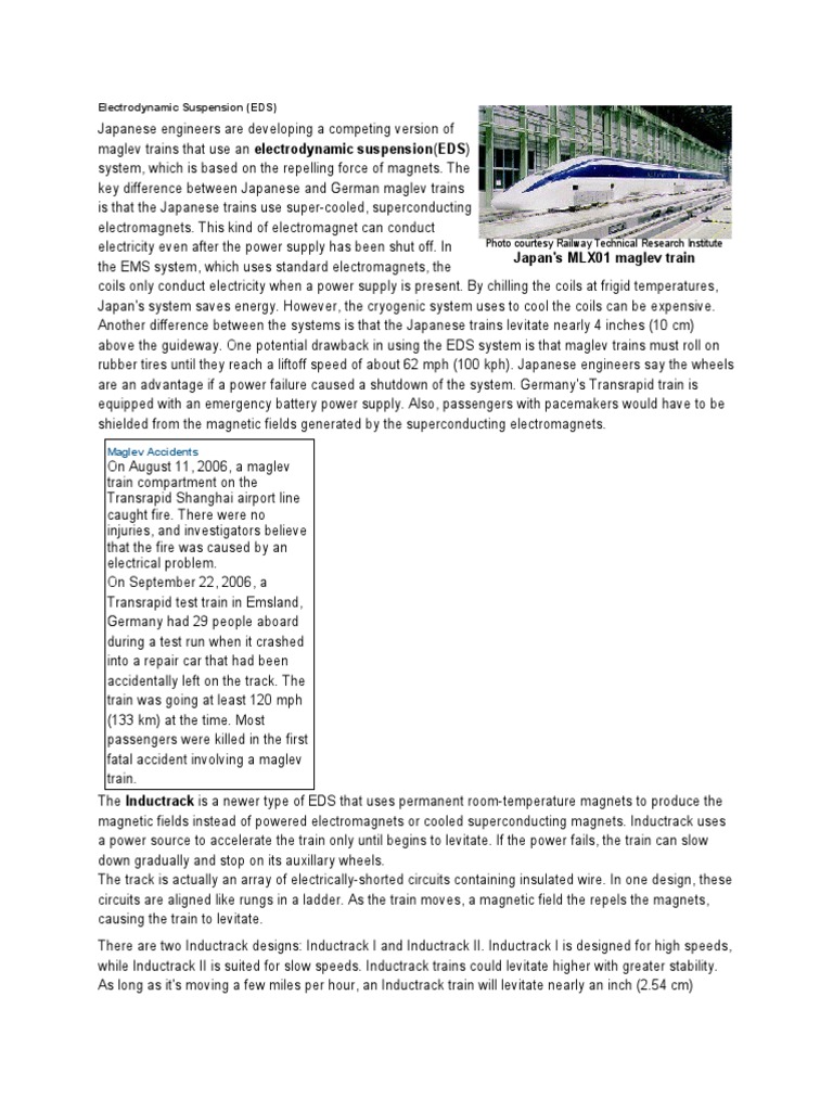 Electrodynamic Suspension | PDF | Magnetism | Force