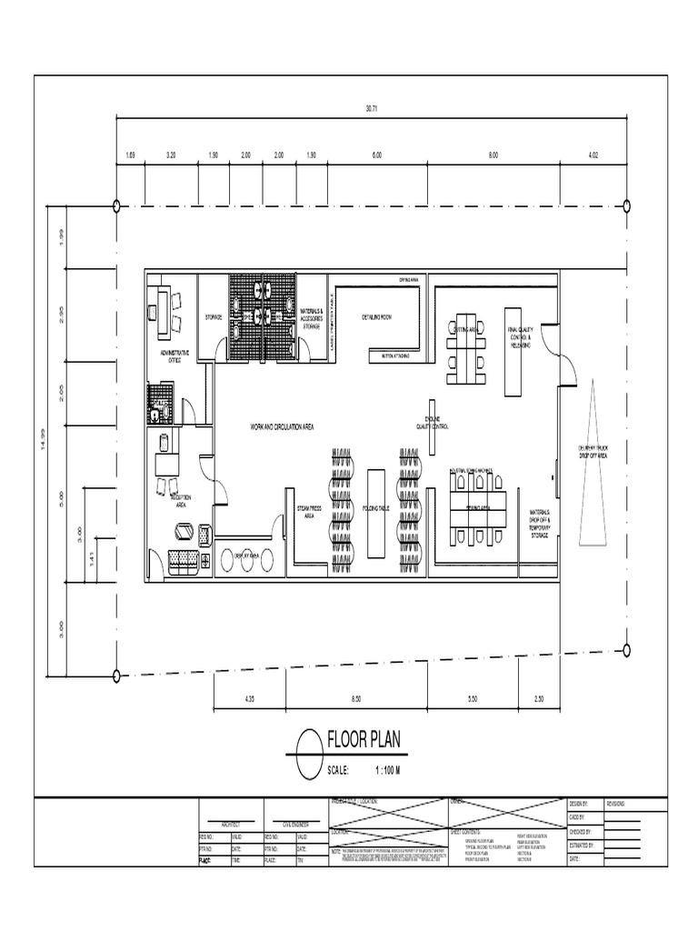 Floor Plan and Elevations for an Unnamed Residential Building | PDF ...