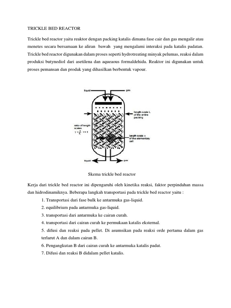 TRICKLE BED REACTOR: GAS-LIQUID-SOLID INTERACTIONS AND KINETIC MODELING ...