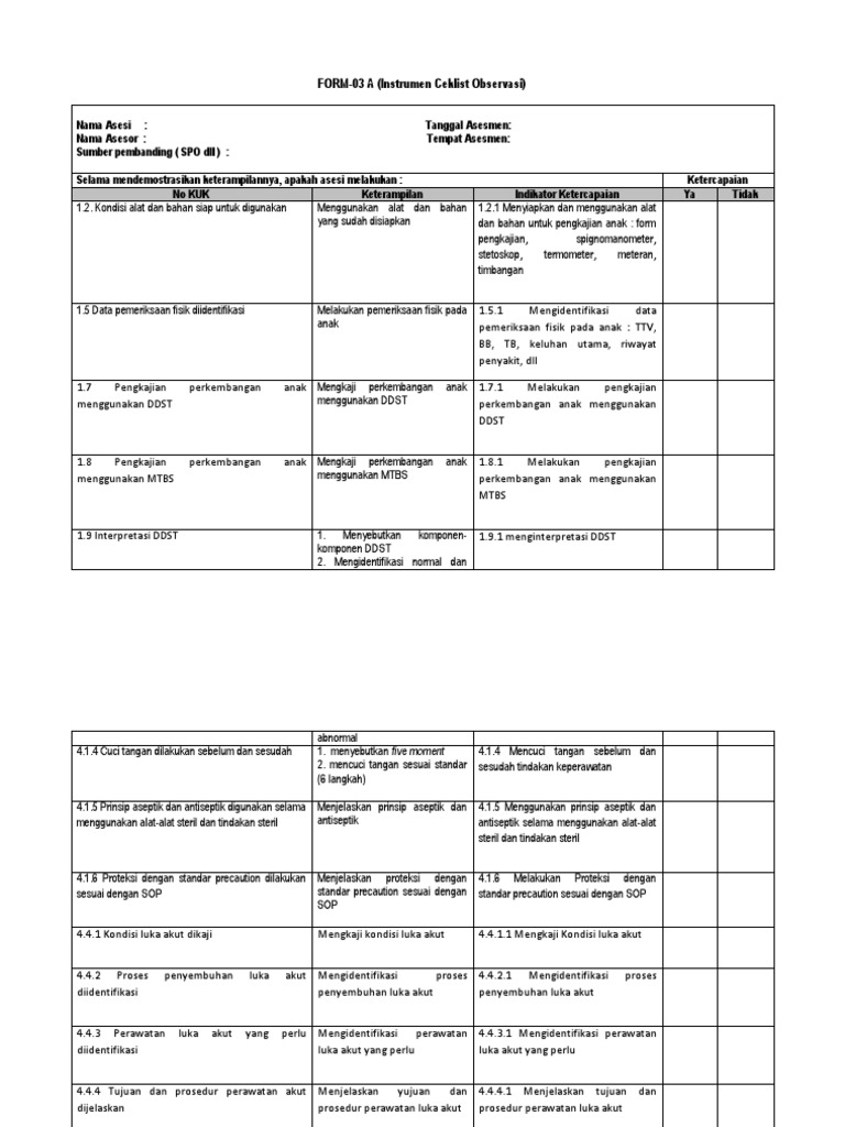Form 3a Observasi