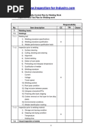 Inspection and Test Plan (ITP) Welding | PDF | Applied And ...