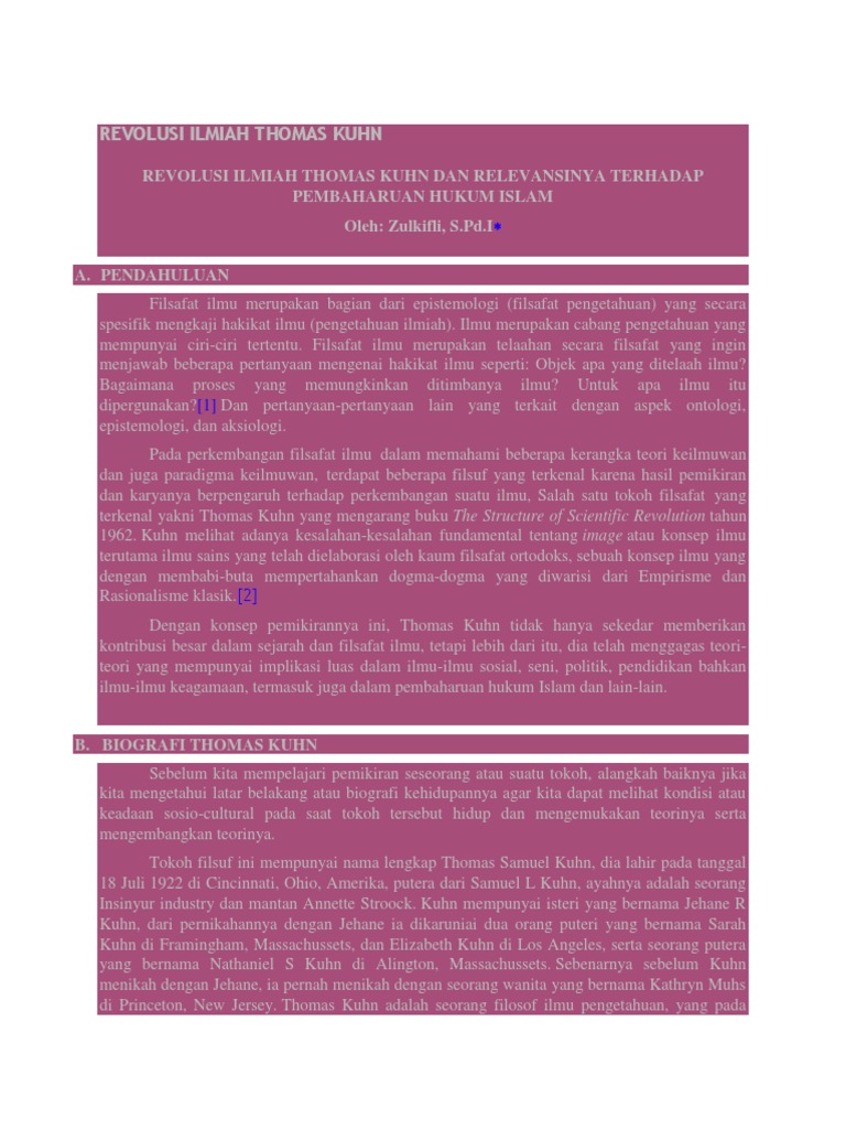 Revolusi Ilmiah Thomas Kuhn | PDF Revolusi Ilmiah Thomas Kuhn | PDF
