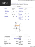 Lifting Trunnion Calculations sample | Stress (Mechanics) | Bending