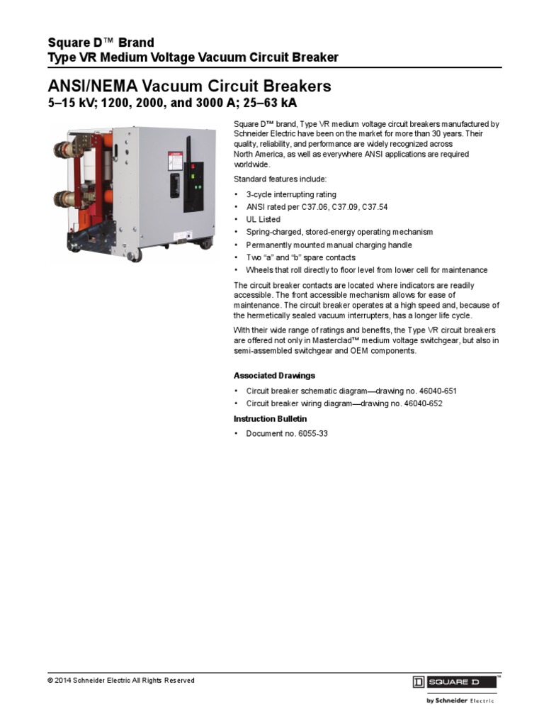 Square D Medium Voltage Breakers