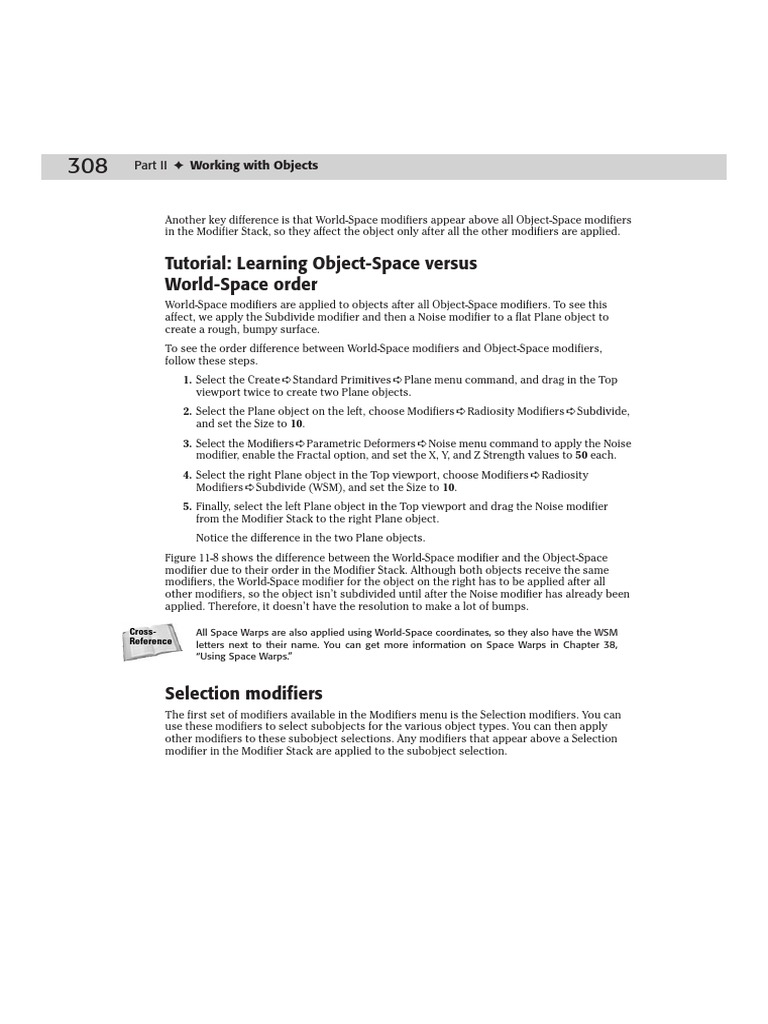Tutorial: Learning Object-Space Versus World-Space Order: Part II ...