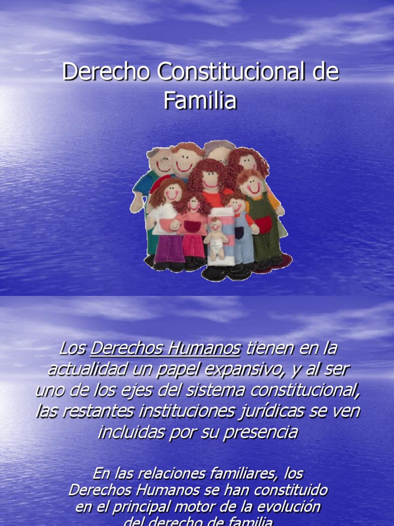 3) Derecho Constitucional de Familia | PDF | Constitución | Familia